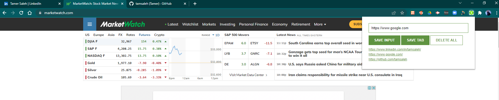 GitHub - tam-sal/JS-ChromeExtension