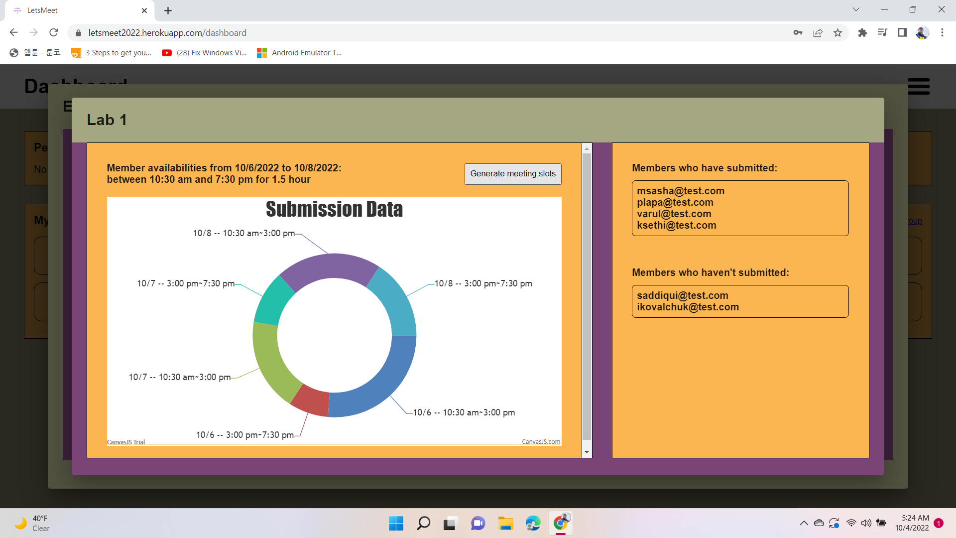 GitHub - yohcho/LetsMeet