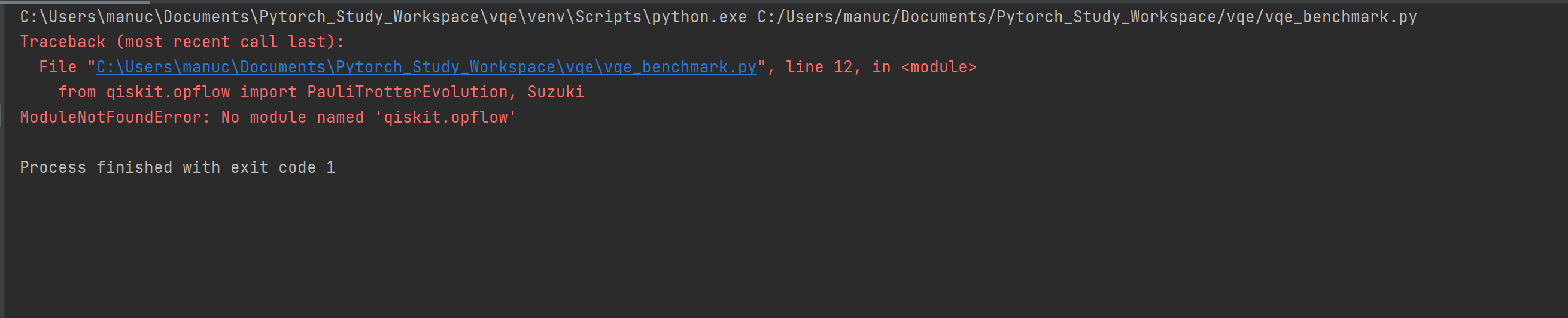 Problem in executing the vqe code · Issue #131 · SRI-International/QC-App-Oriented-Benchmarks ...