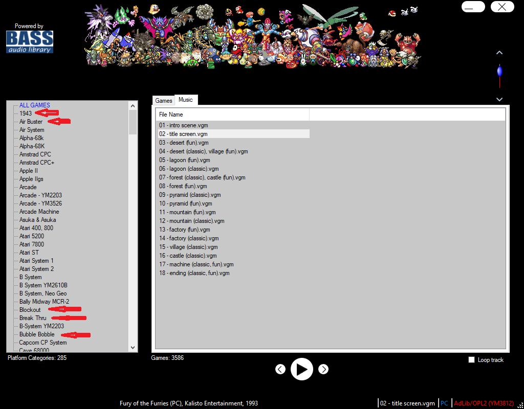 Software List vgmplay platform inconsistencies · Issue #8921 · mamedev/mame · GitHub