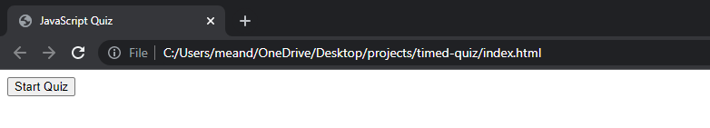 GitHub - Damon-Hansen/timed-quiz