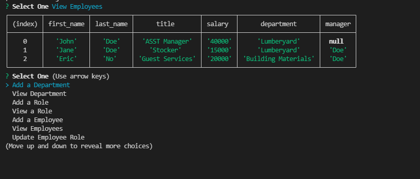 GitHub - Damon-Hansen/employee-database