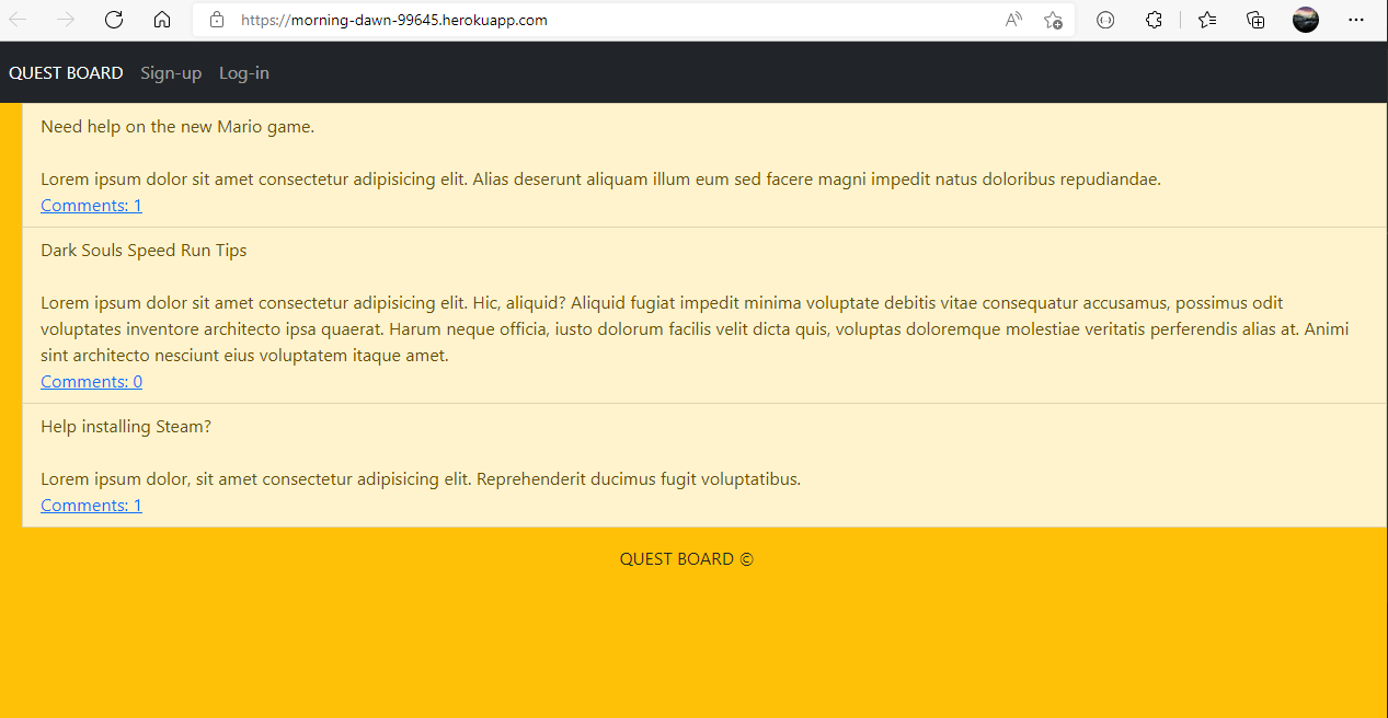 GitHub - Damon-Hansen/Quest-Board