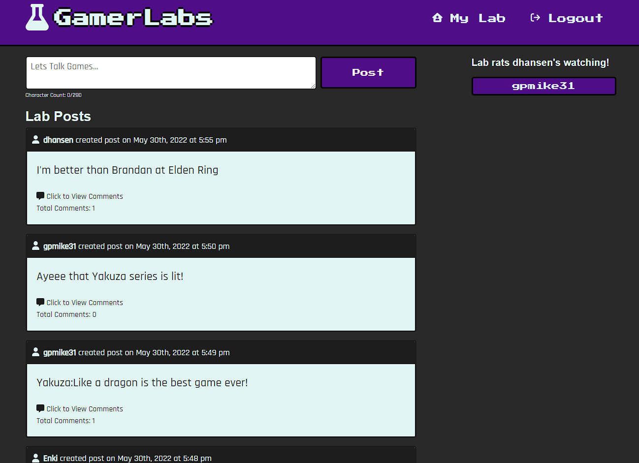 GitHub - compuwill/gamer-labs