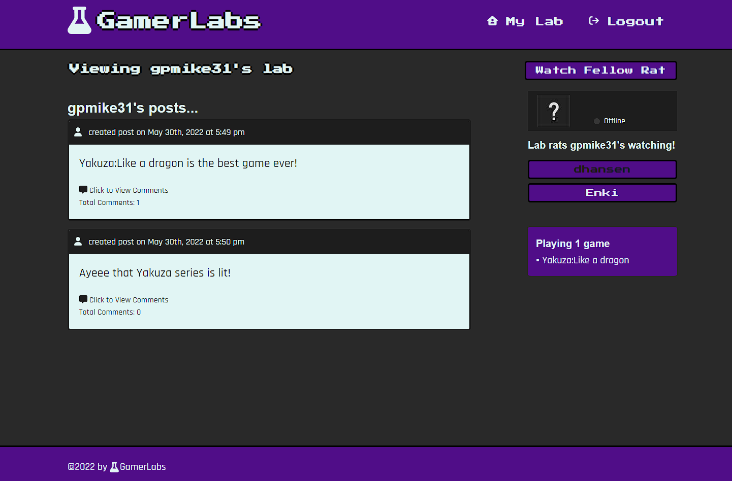 GitHub - compuwill/gamer-labs