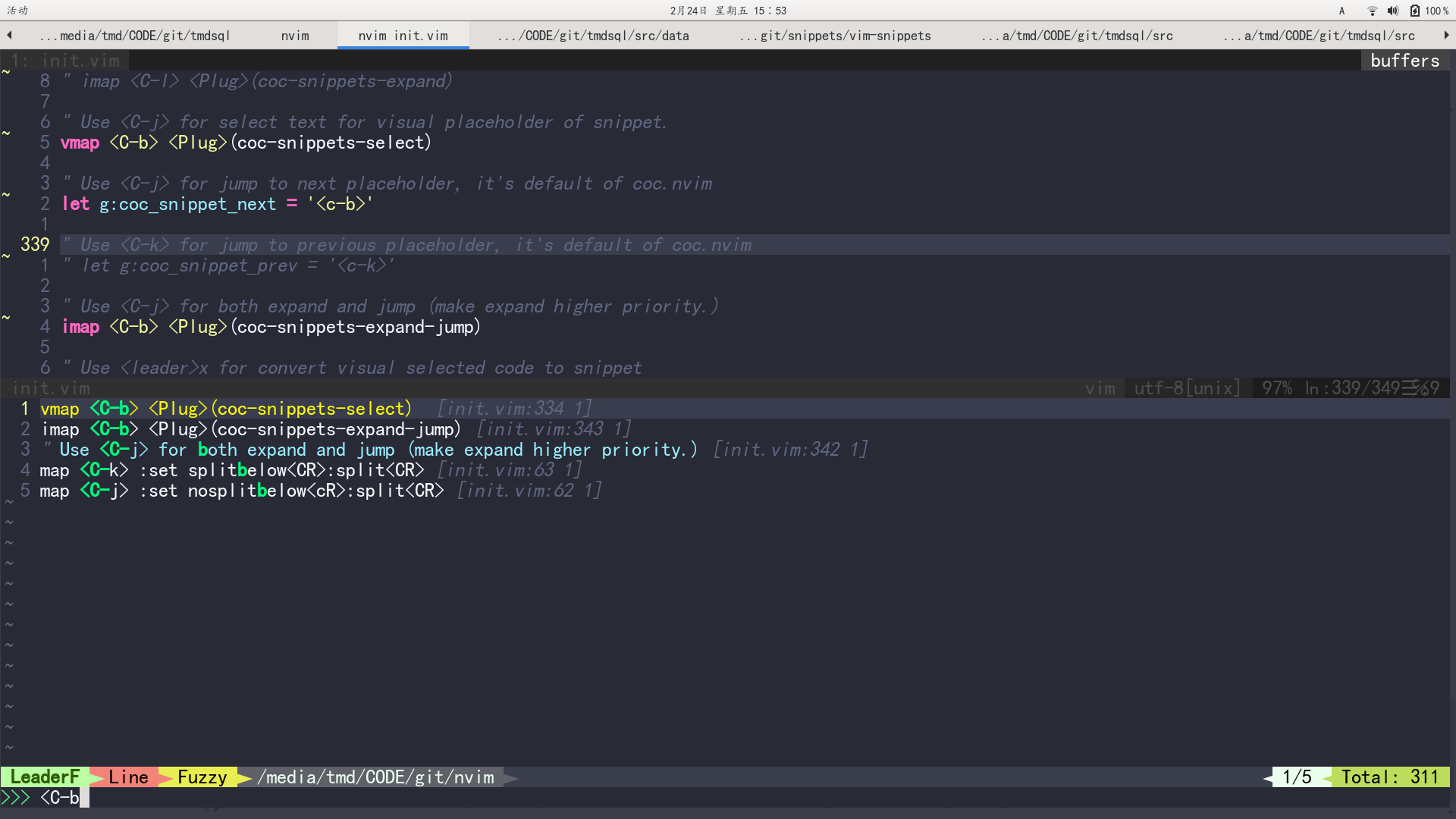 coc-snippet 的 异常 · Issue #4532 · neoclide/coc.nvim · GitHub