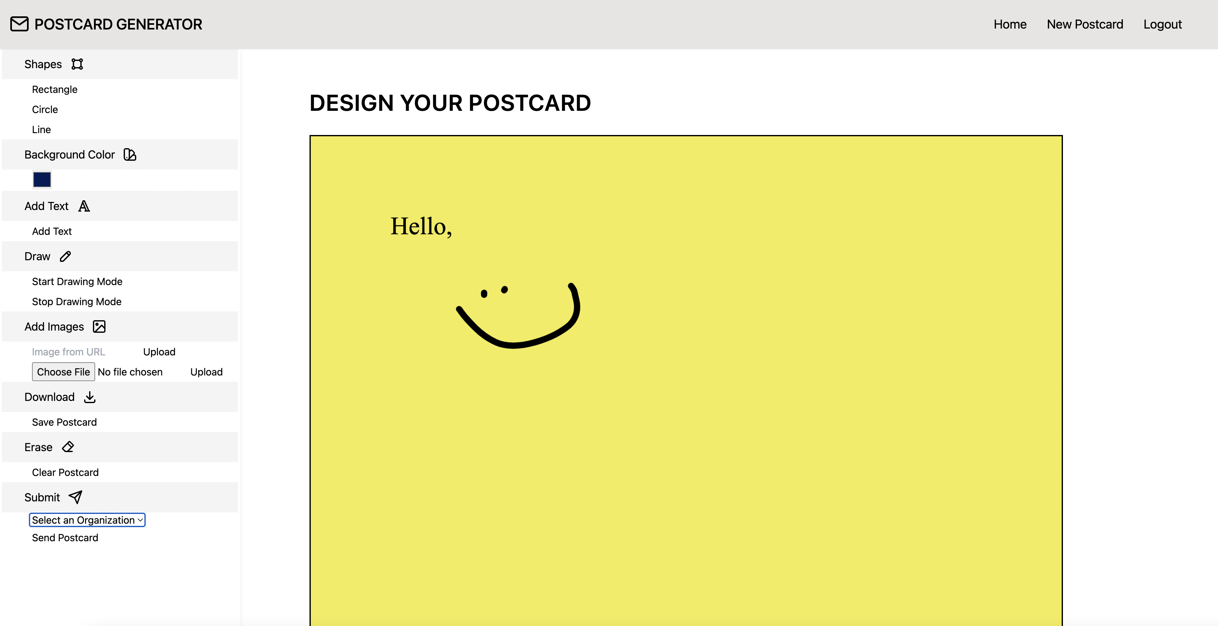 GitHub - b-vu/postcard-generator