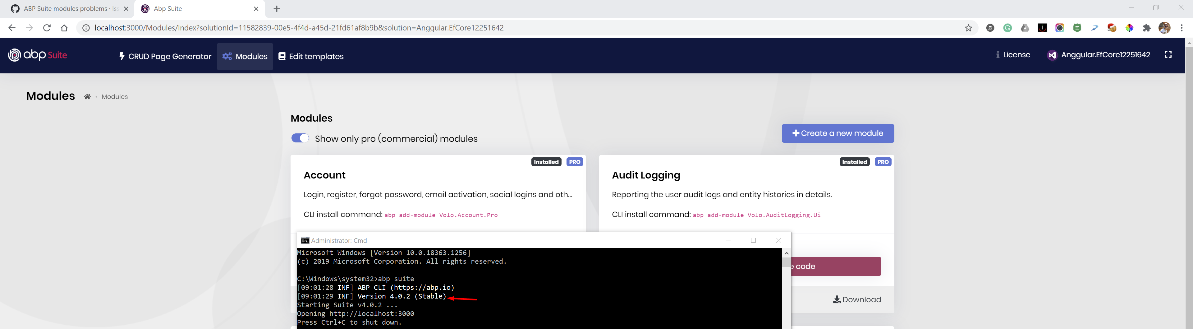 ABP Suite modules problems · Issue #6908 · abpframework/abp · GitHub