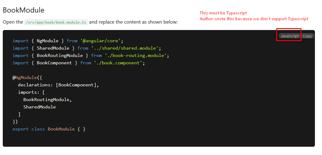 Docs Code Highlighting Not Working For Typescript · Issue 3111 · Abpframeworkabp · Github