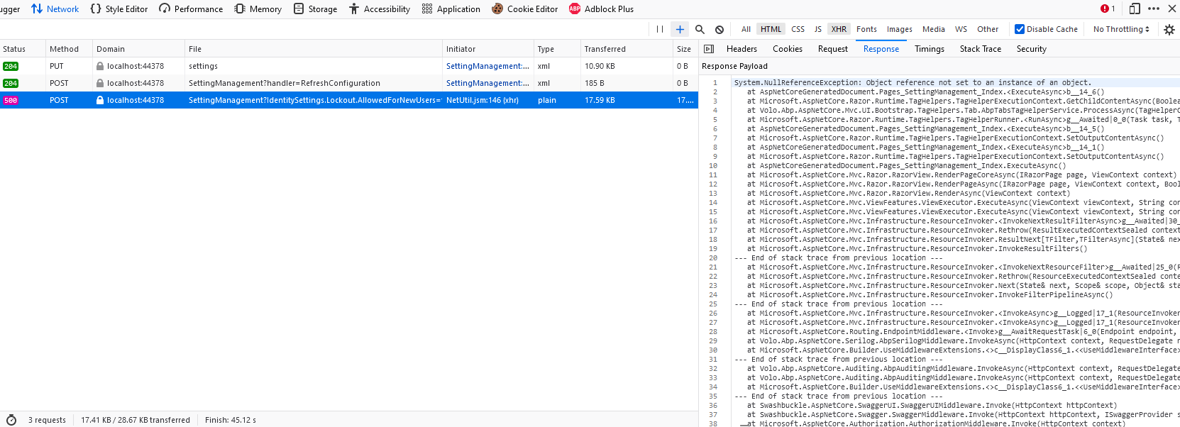 Application Error Disclosure | penetration test · Issue #14177 ...