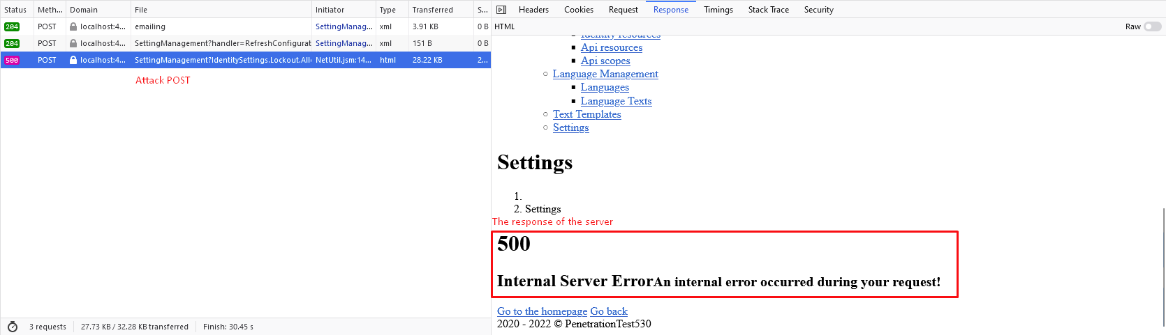 Application Error Disclosure | penetration test · Issue #14177 ...