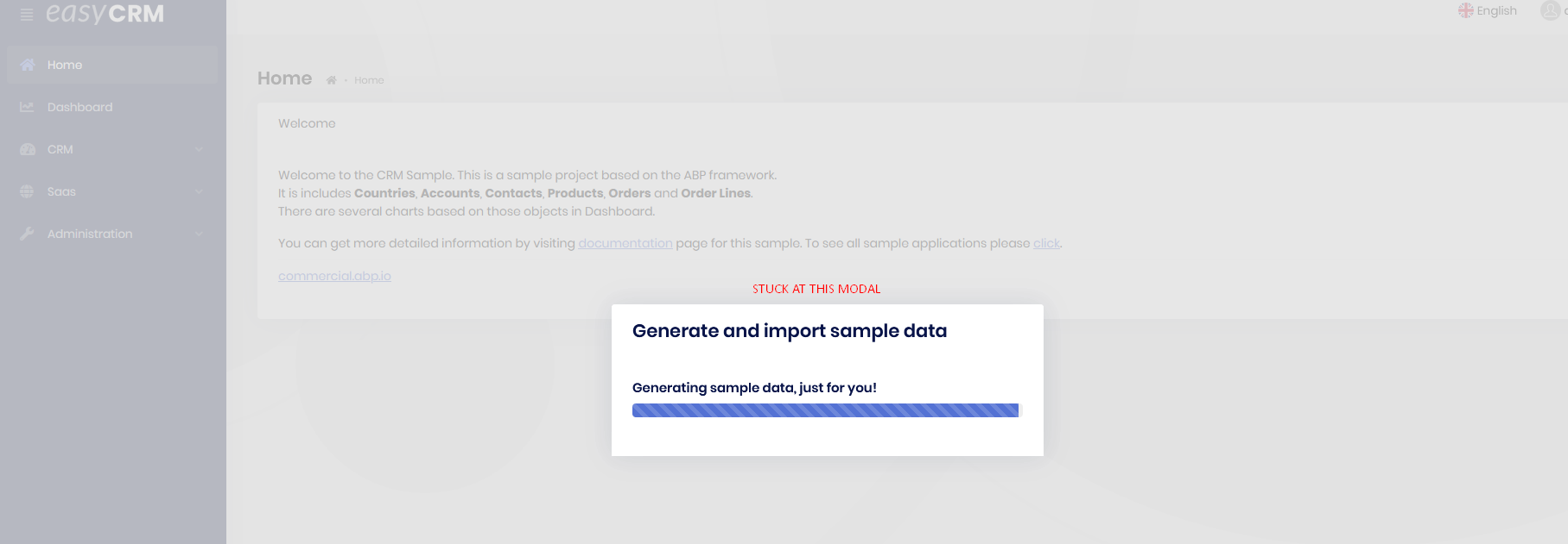 easy CRM demo broke · Issue #16254 · abpframework/abp · GitHub