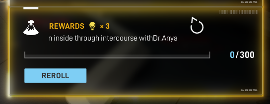 Text issue for "Ejaculate 300ml of semen inside through intercourse ...