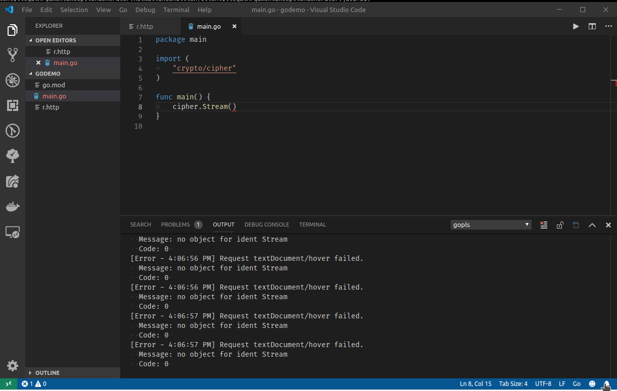 x/tools/cmd/gopls: failed to GoToDefinition for cipher package in vscode using `ctrl` + left ...
