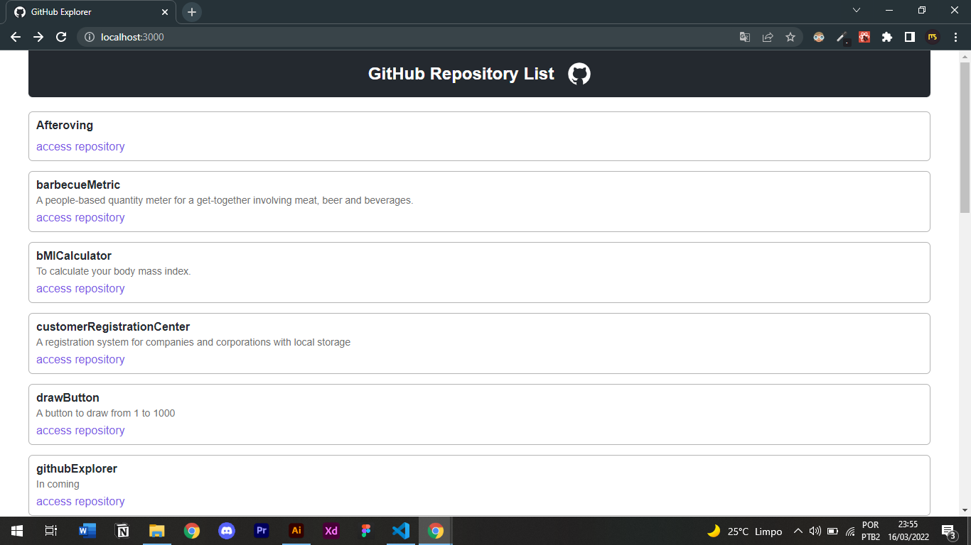 GitHub - markleysales/githubExplorer: A complete and responsive explorer. Consumes API GitHub.