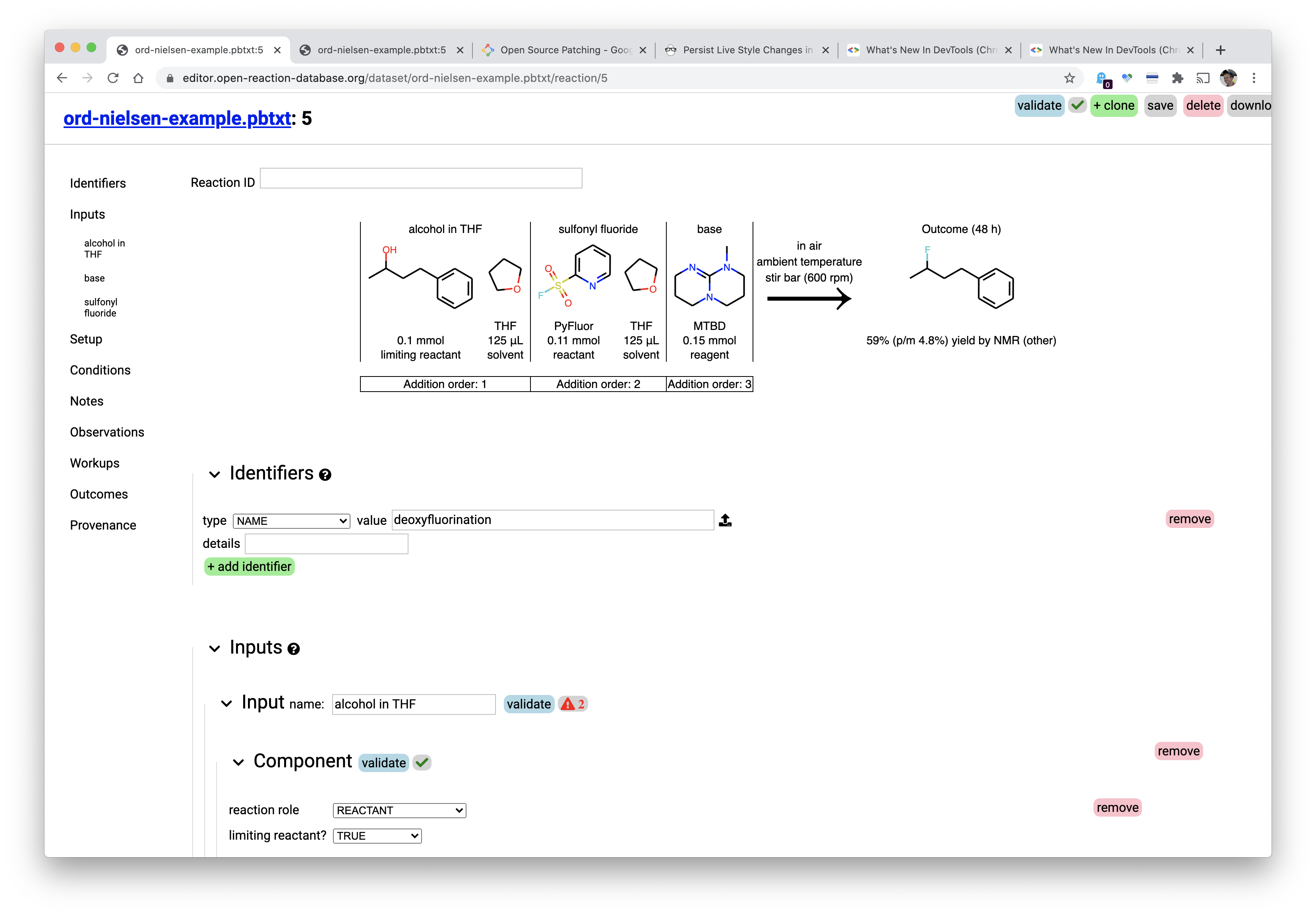 Ux Improvements For The Editor · Issue 4 · Open Reaction Databaseord Editor · Github