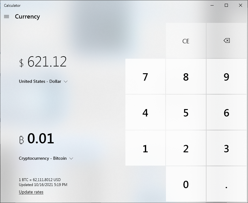 Add Bitcoin to calculator · Issue #1724 · microsoft/calculator · GitHub