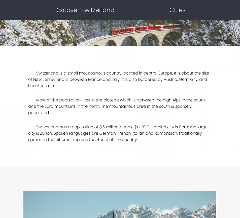 GitHub - Seb-GRAF/switzerland: Discover Switzerland, a picturesque country displayed here with a ...