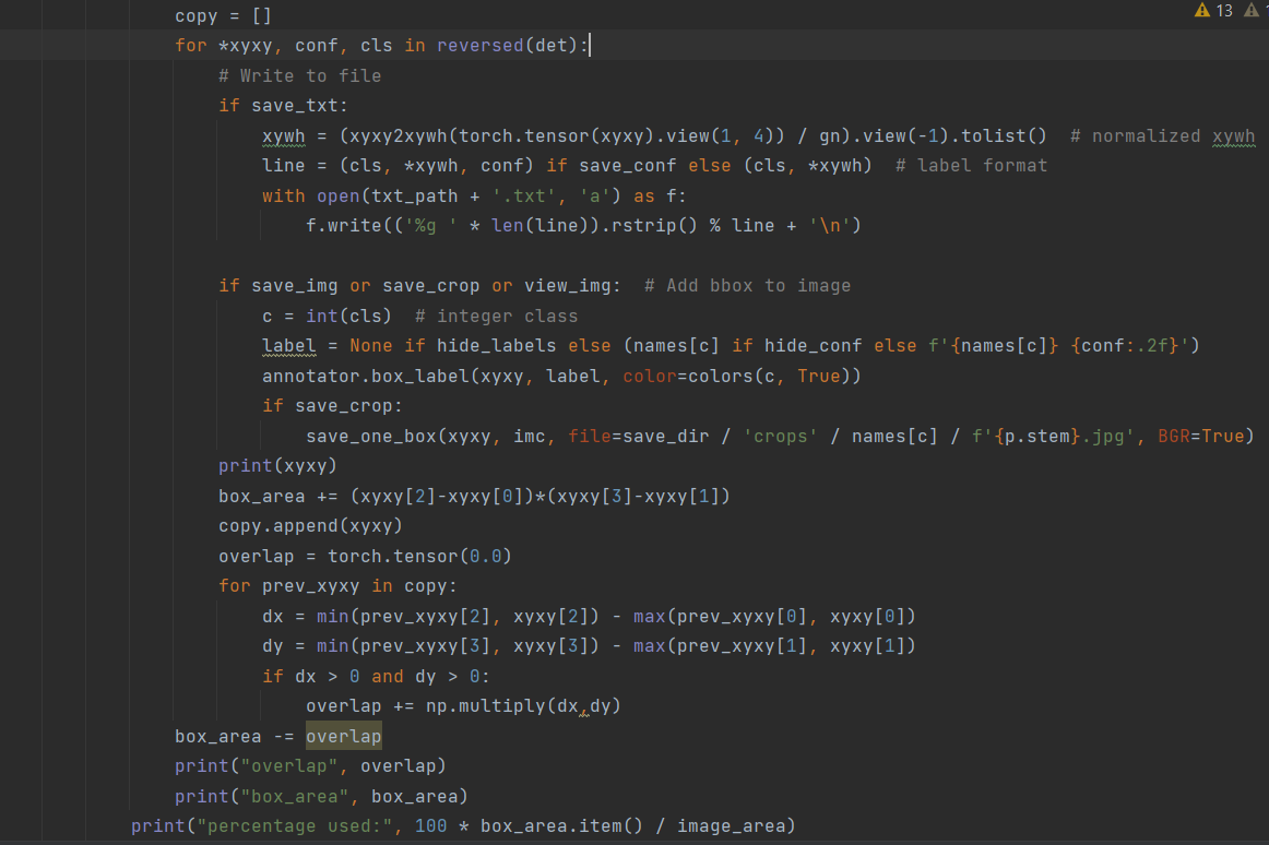 Overlapping boxes in detect.py · Issue #8182 · ultralytics/yolov5 · GitHub