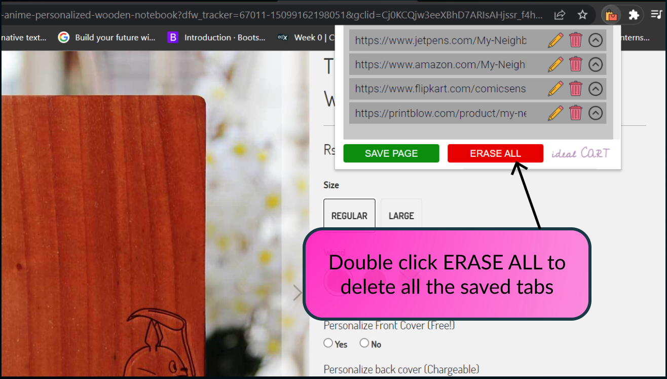 GitHub - Mano-08/idealCart: Save chrome tabs along with an editable note! You can also delete ...