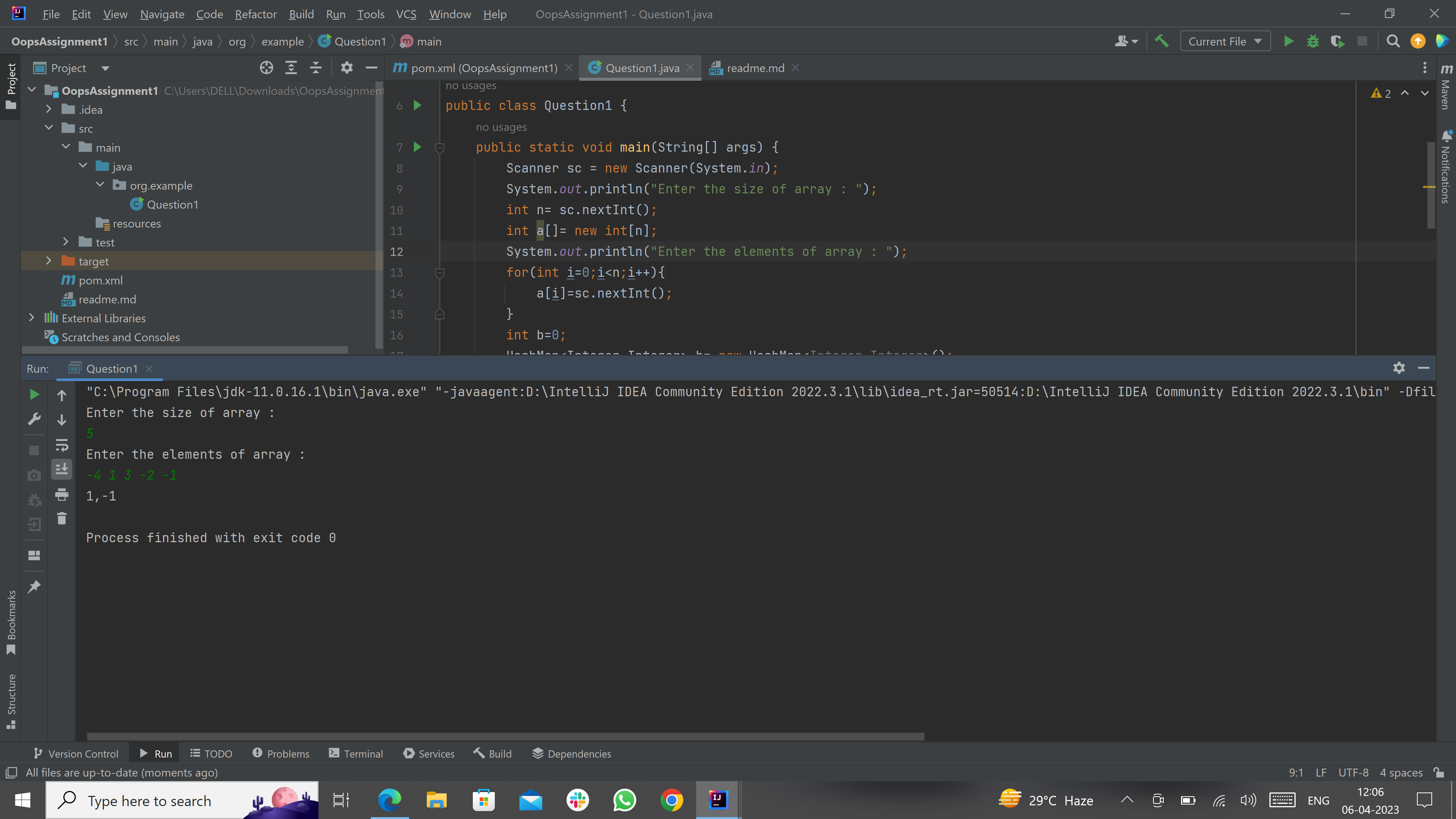 GitHub - tyagiaman707/Oops-assignment-1-Array-sum-zero- GitHub - tyagiaman707/Oops-assignment-1-Array-sum-zero-