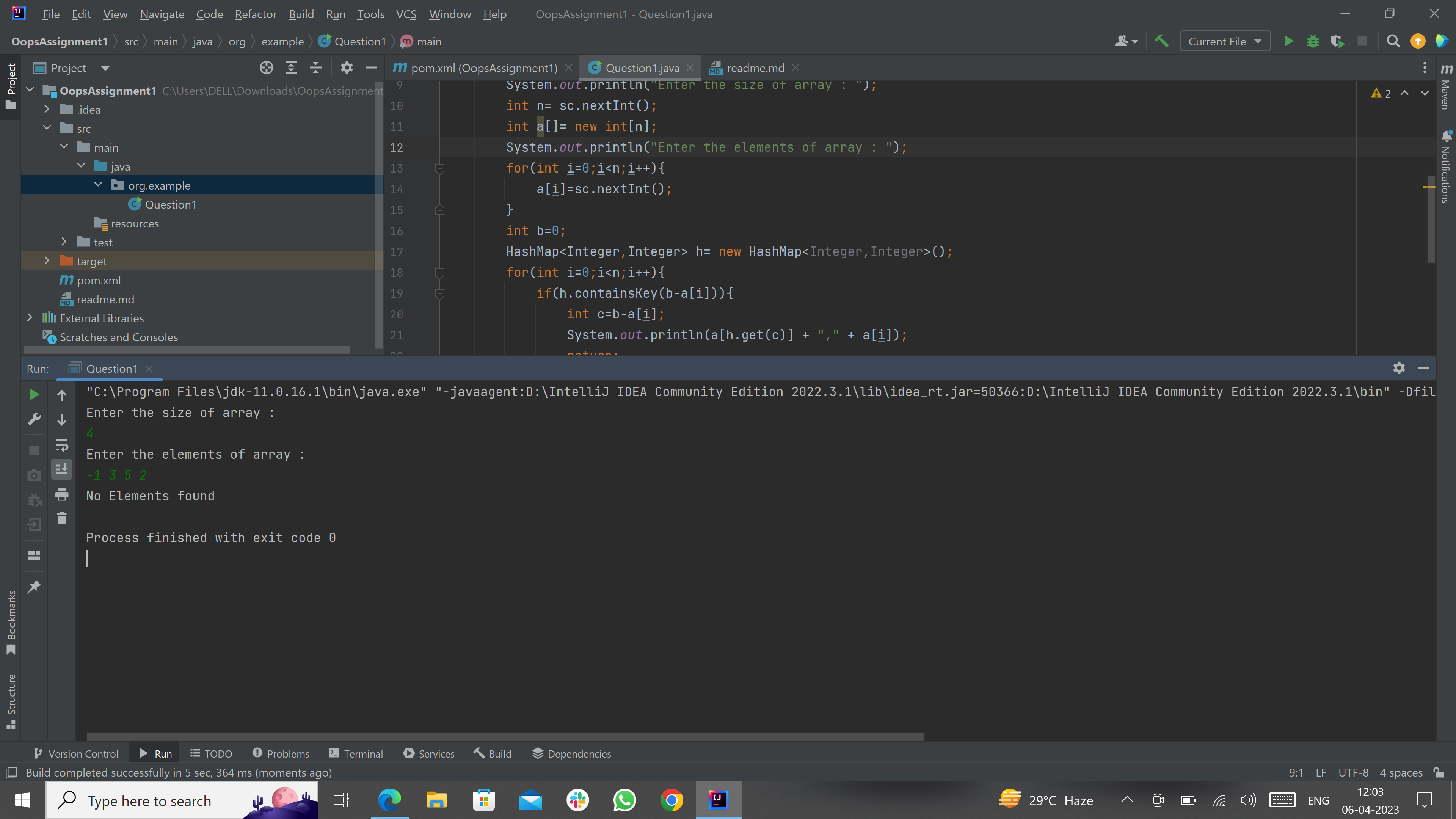 Github Tyagiaman707 Oops Assignment 1 Array Sum Zero
