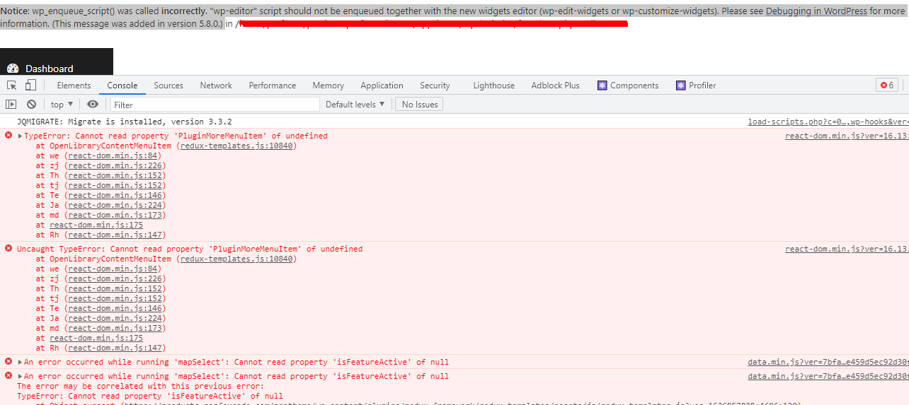 Issues With Wordpress 5 8 · Issue 3811 · Reduxframework Redux Framework · Github