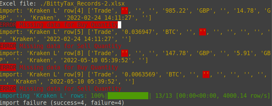 Kraken ERROR Missing data for Buy Quantity · Issue #296 · BittyTax/BittyTax · GitHub