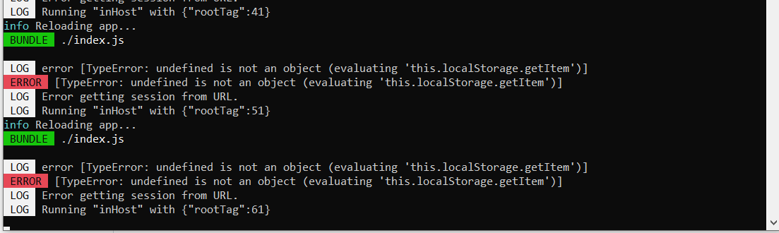 Issues with LocalStorage on React Native · Issue #276 · supabase/supabase · GitHub
