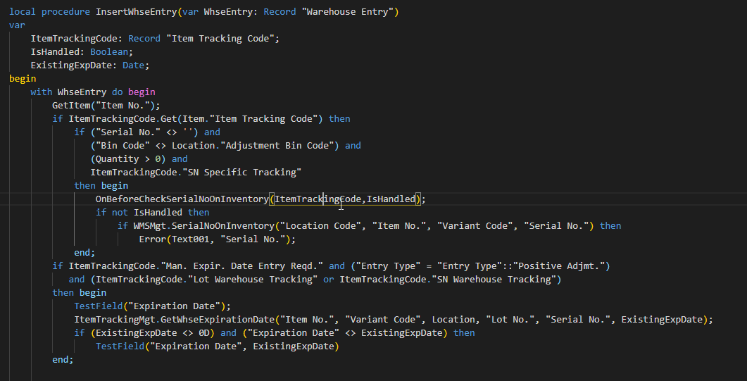 [Event Request] Codeunit 7301 "Whse. Jnl.-Register Line" · Issue #6152 · microsoft ...
