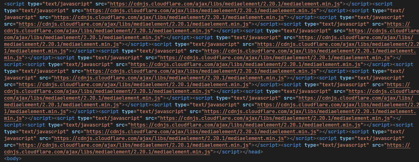 Bogus Duplicate Classes & Scripts are being Injected and in the and ...