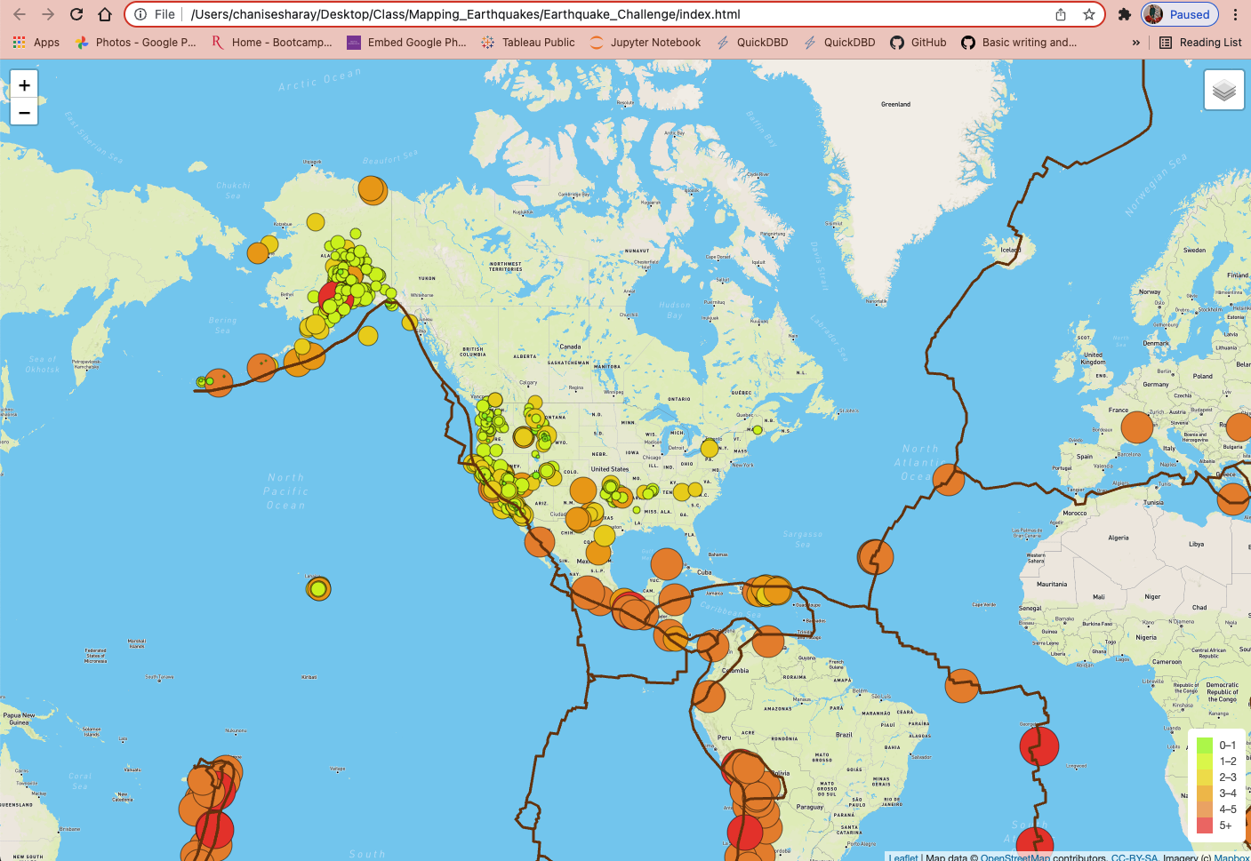 GitHub - ChaniseS/Mapping_Earthquakes