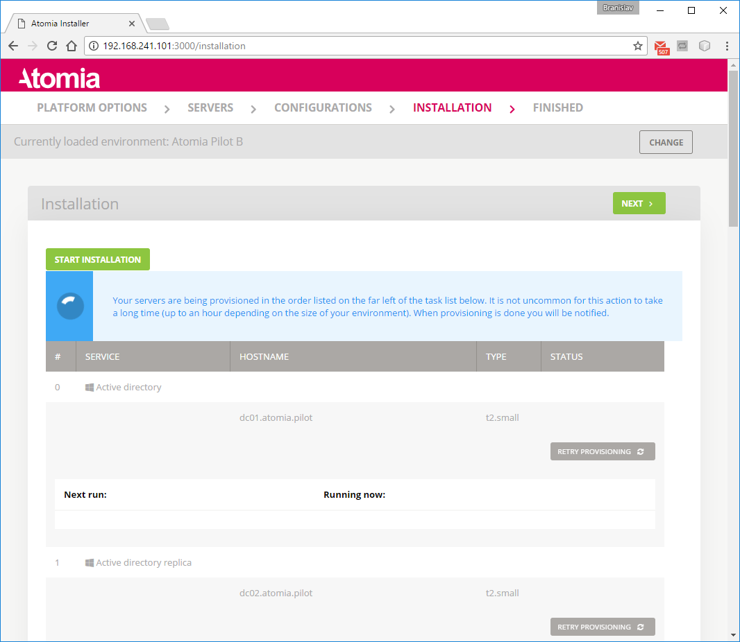 Clicking "Start Installtion" crashes GUI · Issue #147 · atomia/puppetmaster-gui · GitHub