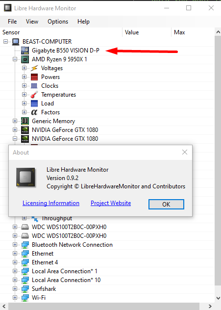 Gigabyte B550 Vision D-P Not detecting anything on the mother board · Issue #1065 ...