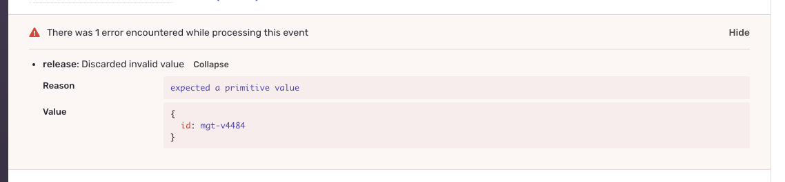 Sentry release "expected a primitive value" · Issue #2102 · getsentry/sentry-javascript · GitHub