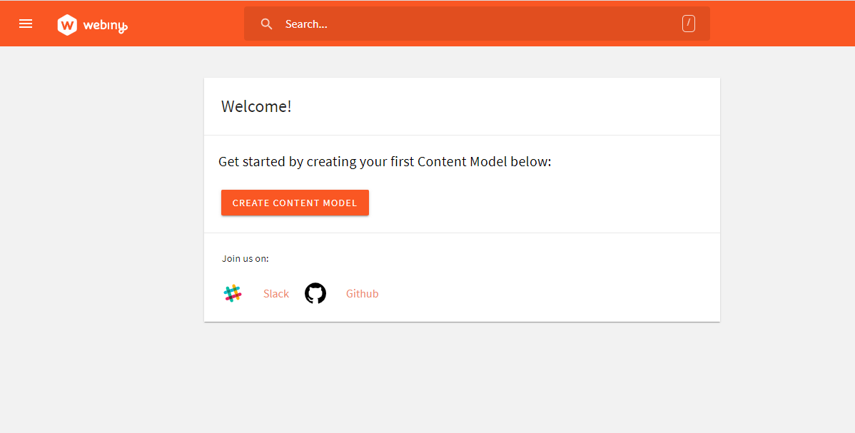Headless CMS - Welcome screen · Issue #891 · webiny/webiny-js · GitHub