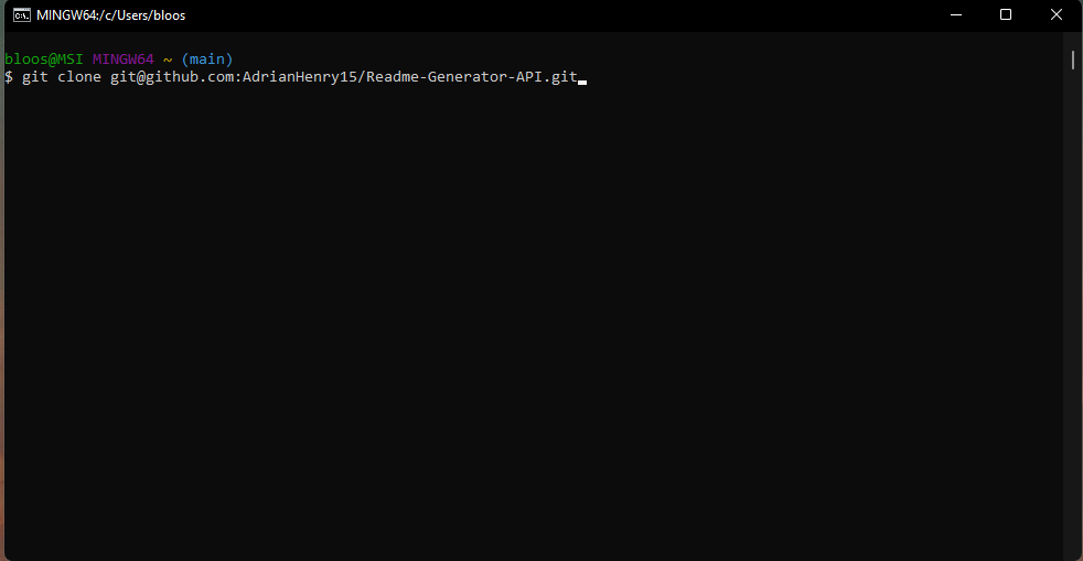 GitHub - AdrianHenry15/Readme-Generator-API