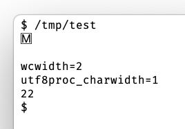 Possible wrong character width with "🄼"? · Issue #2564 · tmux/tmux · GitHub