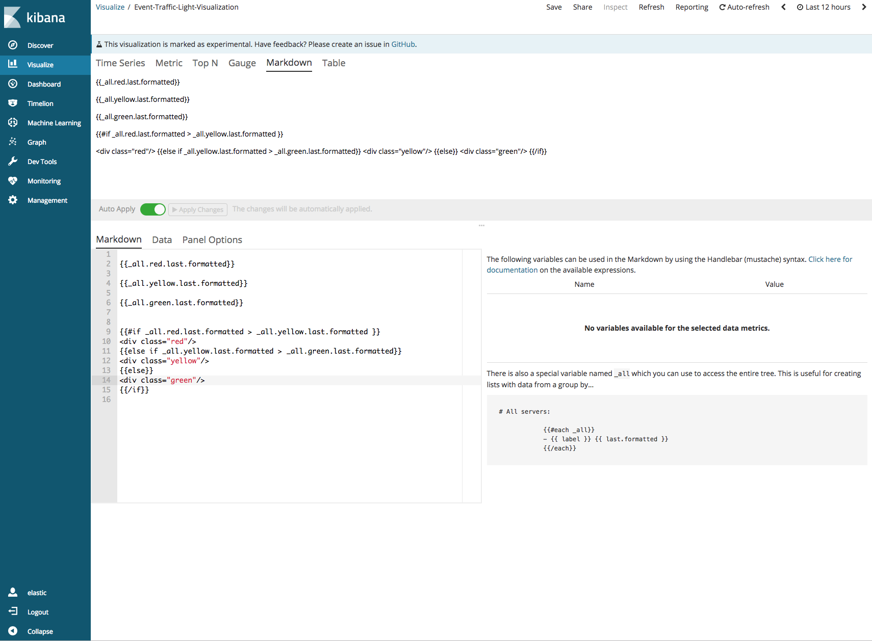 Visual builder {{Markdown}} compatibility with Handlebars {{Mustache}} · Issue #25064 · elastic ...