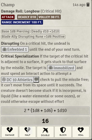 Blade Ally is not automatically prompting Critical Specialization text · Issue #2867 ...