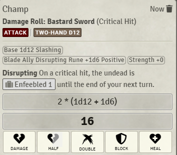 Blade Ally is not automatically prompting Critical Specialization text ...