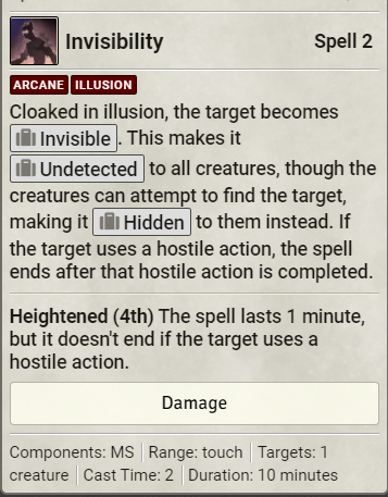 Bug: Inspire Courage is affecting non-damaging spells. · Issue #2914 · foundryvtt/pf2e · GitHub