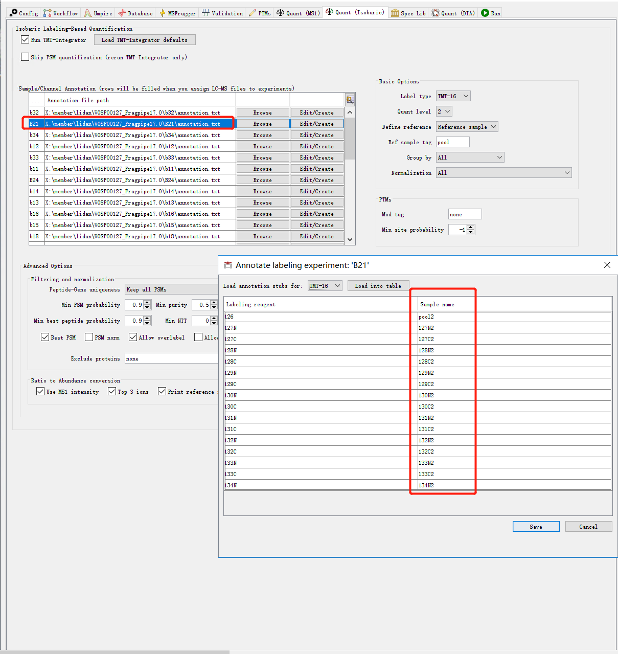 TMT PhilosopherFilter error · Issue #736 · Nesvilab/FragPipe · GitHub