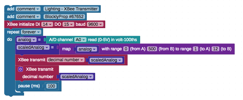 XBee Transmit blocks - different output · Issue #1610 · parallaxinc/BlocklyProp · GitHub