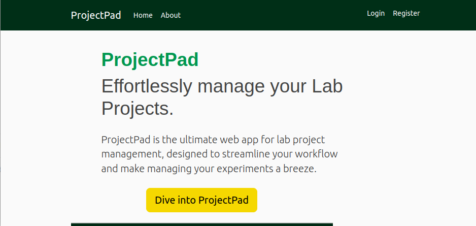 GitHub - jonyamagiri/projectPad: Full-stack portfolio project ...