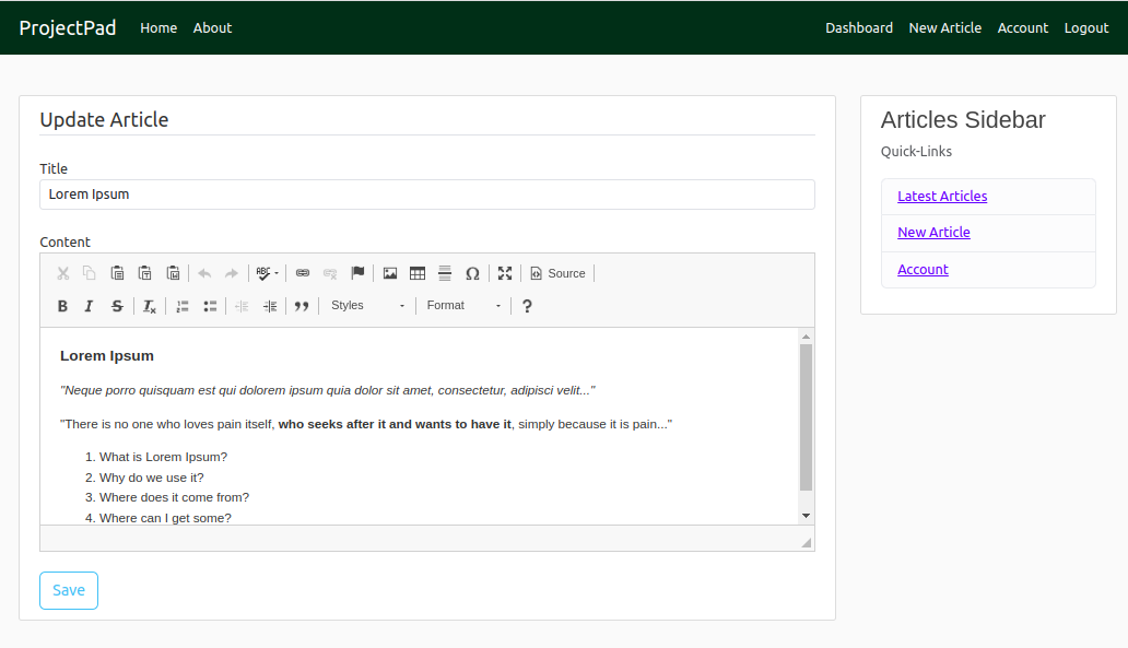 GitHub - jonyamagiri/projectPad: Full-stack portfolio project ...