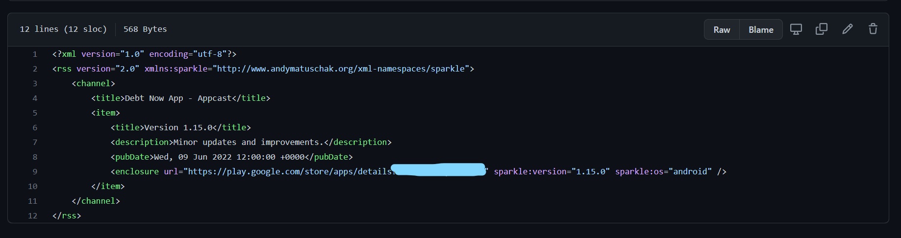 showing "XmlParserException: