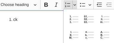 List style highlight for default styles in dropdown. · Issue #11398 ...