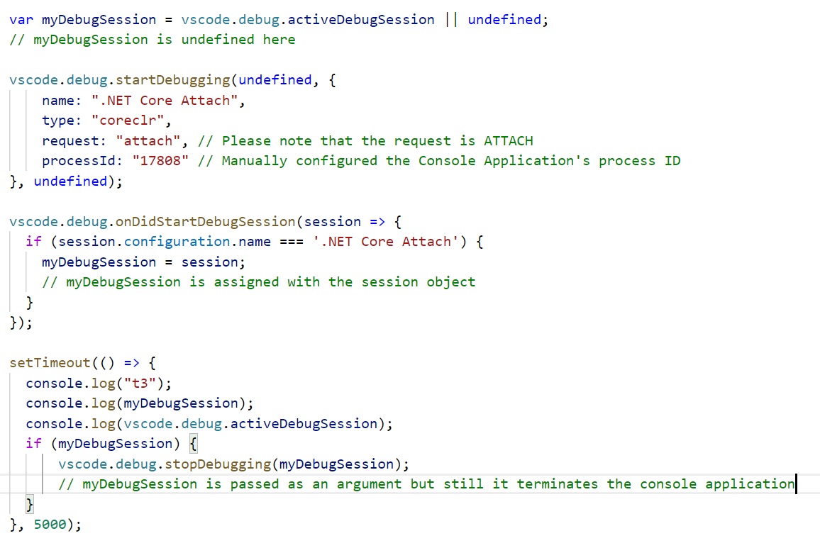 Problem With The Vs Code Stop Debugging Api · Issue 140560 · Microsoftvscode · Github 