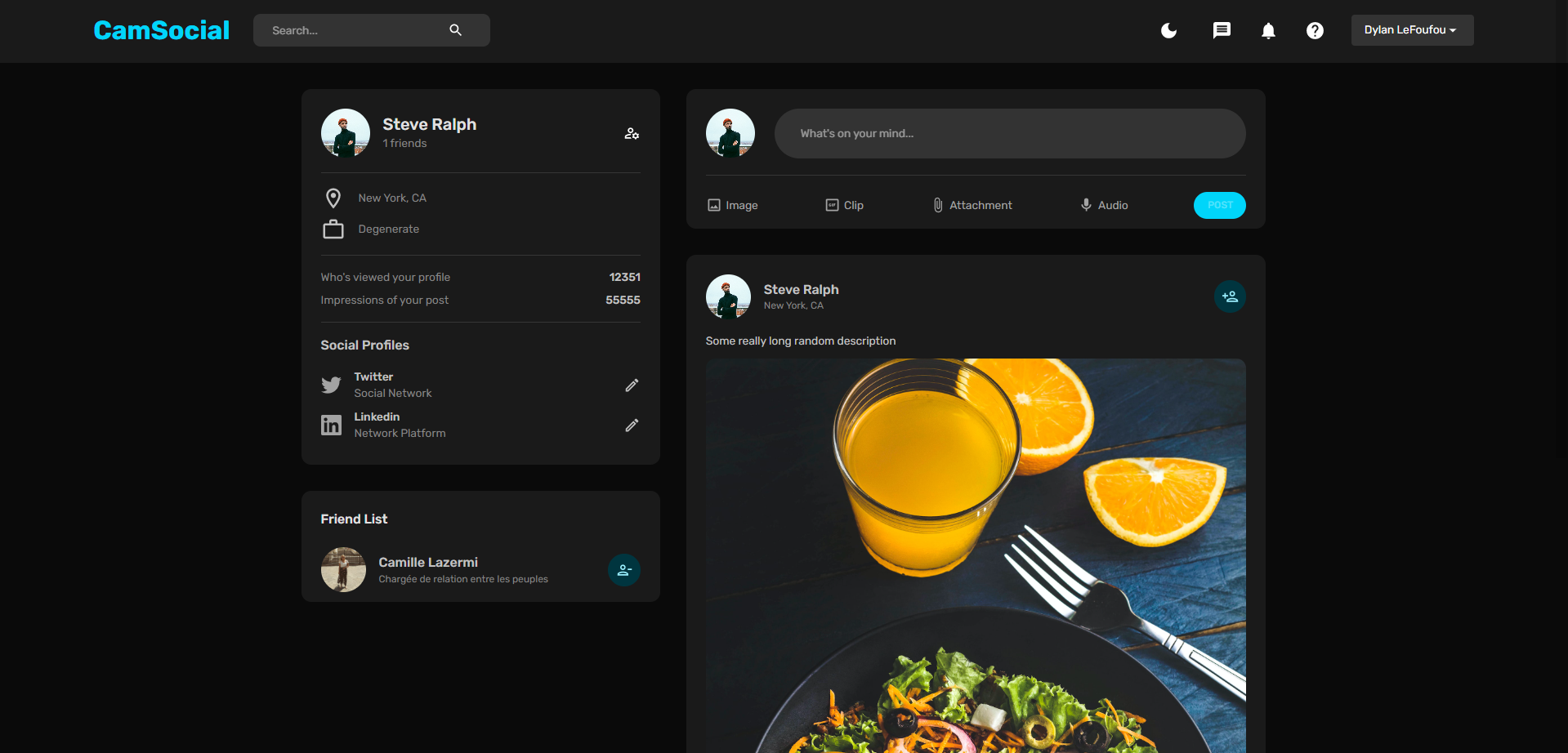 GitHub - DyVIcente/Reseau-Social-Exercice: Reproduction d'un réseau social en full-stack
